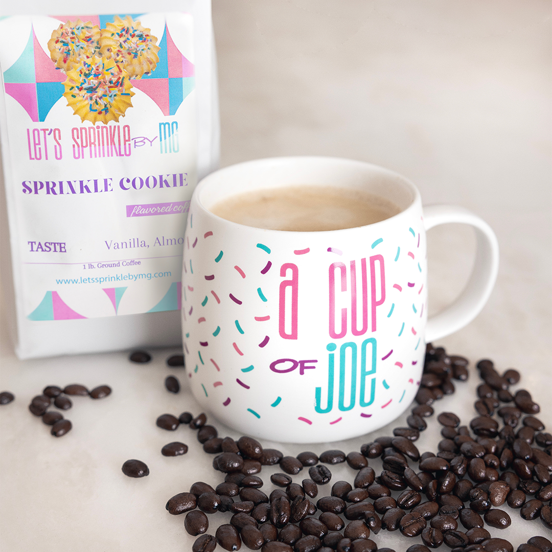 Cup of Joe Coffee Mug – Let’s Sprinkle by MG